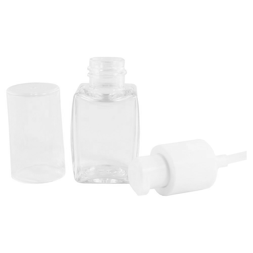 Square Pump PET Bottle 1oz (Cona 2) | MakingCosmetics