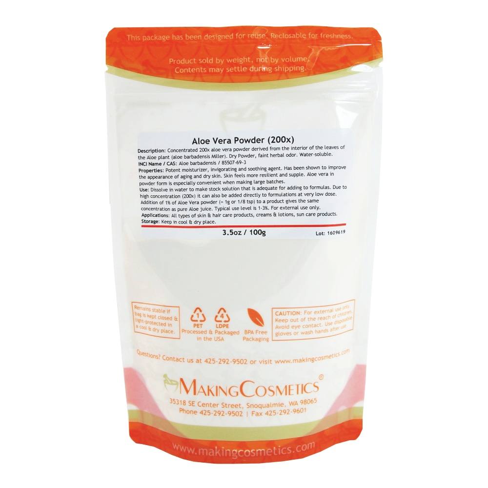 Aloe Vera Powder (200x) | For Sale in Bulk | Making Cosmetics ...