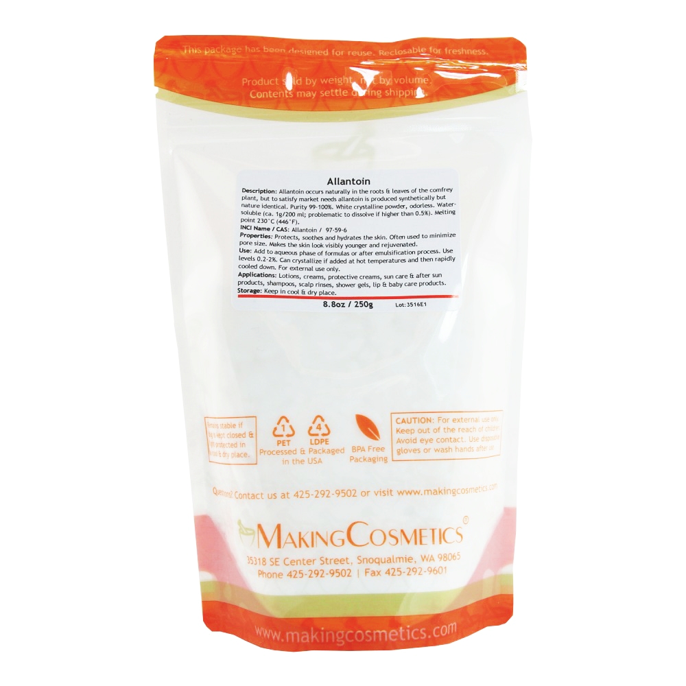 Allantoin Powder for Skin Care & Beauty Products | Making Cosmetics ...